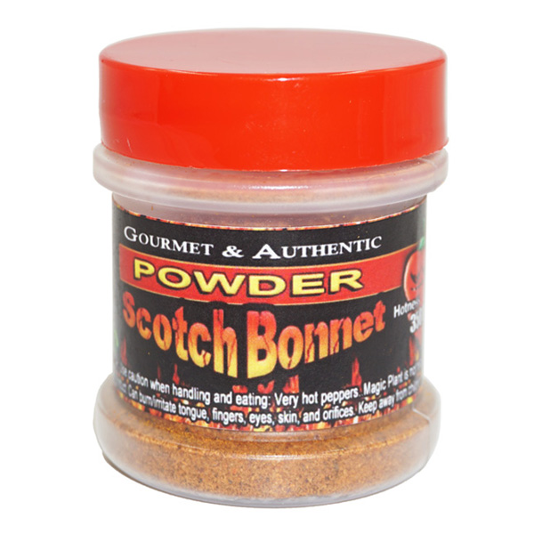 Scotch Bonnet Pepper Powder - 1/2oz in a plastic Jar with sifter lid ...